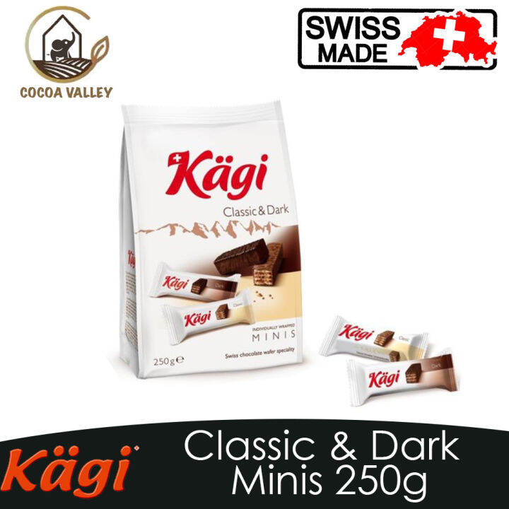 Kagi Classic & Dark Minis Chocolate Wafer 250g (Swiss Made) | Lazada