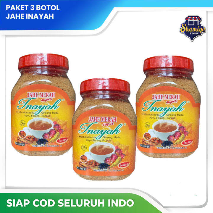 PAKET 3 BOTOL Jahe Merah Instan Toples 330 gr - Jahe Merah inayah ... PAKET 3 BOTOL Jahe Merah Instan Toples 330 gr - Jahe Merah inayah ...