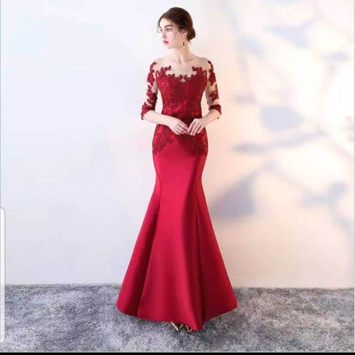 Gaun mermaid/gaun prewedding /gaun pesta /gaun mama/gaun mc /gaun ...