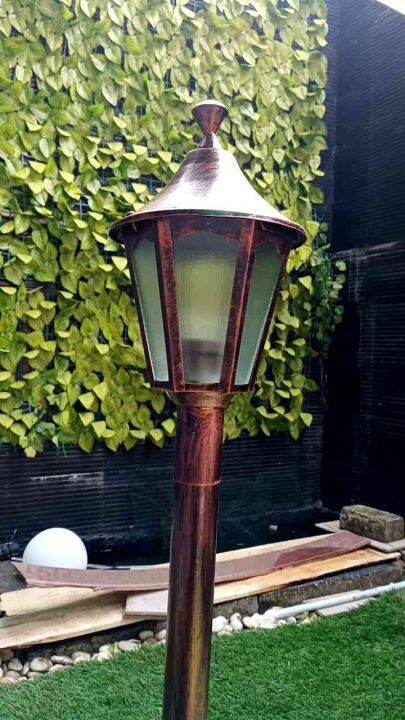 lampu taman outdoor tiang besi lampu halaman rumah lampu standing tanam ...