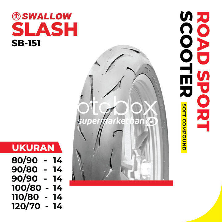Ban Luar Motor Swallow SB-151 Tubeless Ring 14 Ukuran 110/80 | Lazada ...