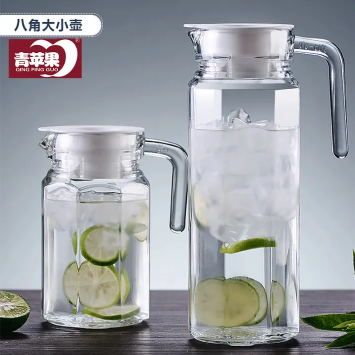 Lead-free glass cold water pot duck-billed pot large-capacity bubble ...