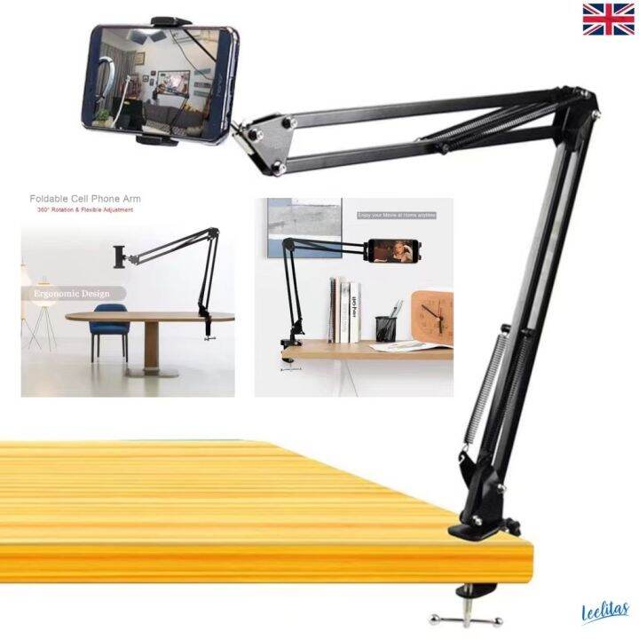 TECHMIRACLE Rotating flexible desktop mobile phone or tablet holder ...