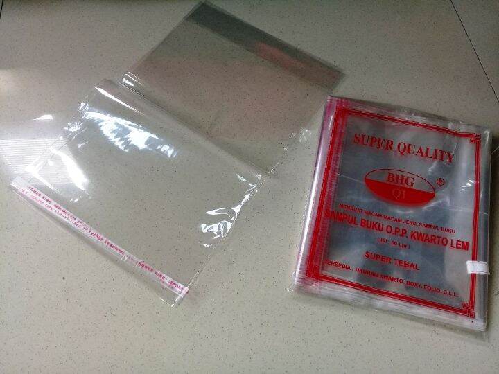 Sampul Buku Plastik Opp Kwarto Seal Lem 12 Lembar Bhg Lazada Indonesia