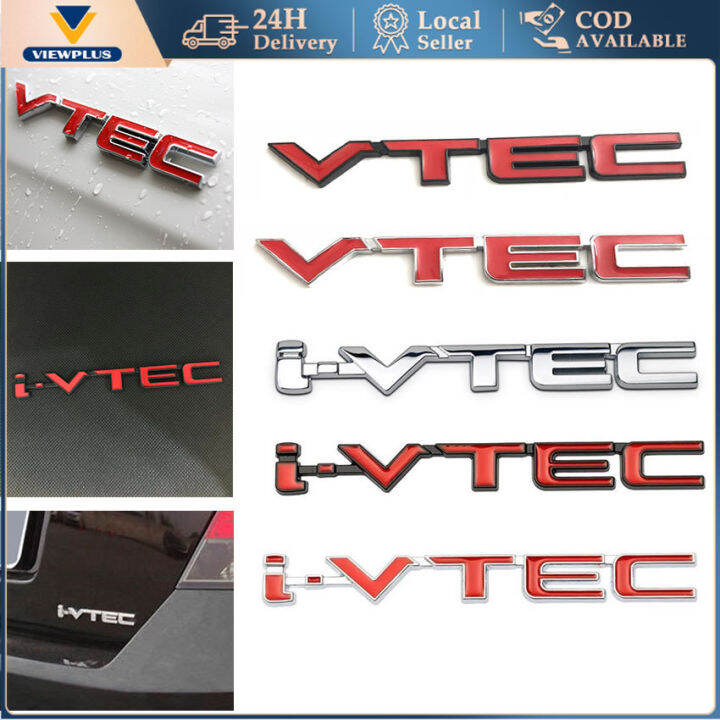 3D Metal Letters IVTEC VTEC Logo Rear Trunk Side Fender Emblem Badge ...