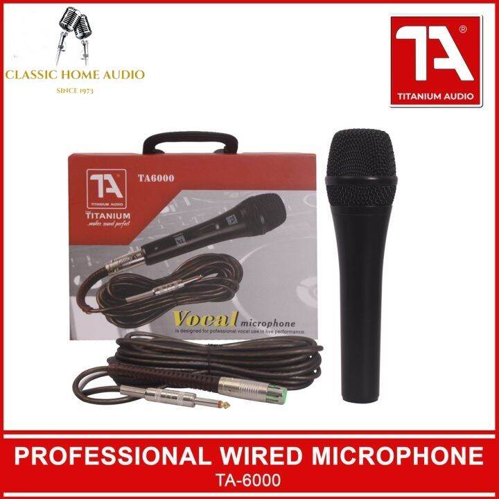 Wired Microphone / Titanium Yamaha Audio Wired Microphone / Titanium Yamaha Audio TA6000 ...