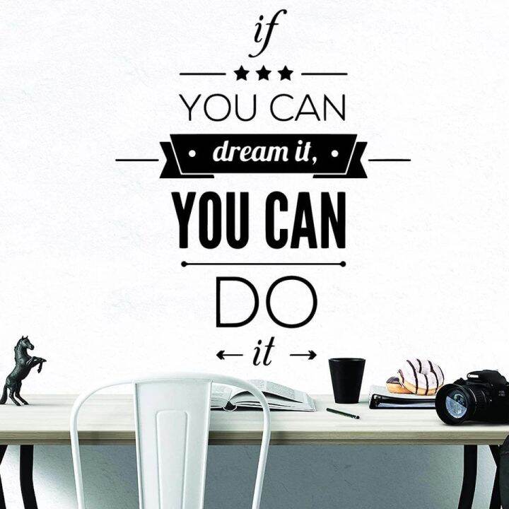 WALL STIKER STICKER CUTTING DINDING KACA QUOTES MOTIVASI INSPIRASI ...