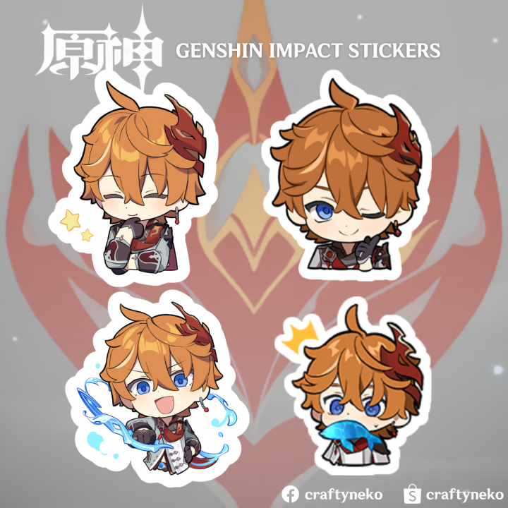 Genshin Impact Sticker - Snezhnaya Character - Tartaglia / Childe ...