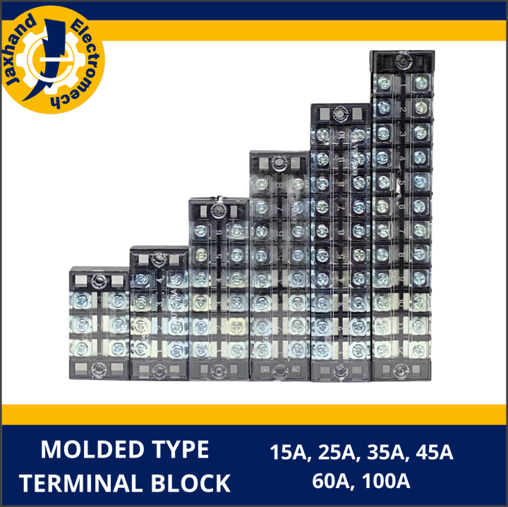 Molded Type Terminal Block 15A to 100A, AC600V | Lazada PH