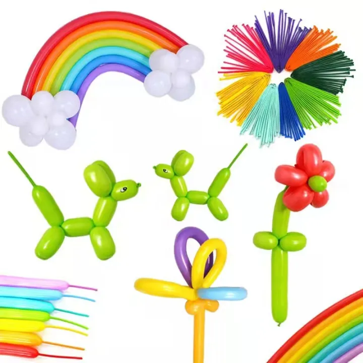 25 pcs/pack INS style DIY long balloon rubber balloons birthday party ...