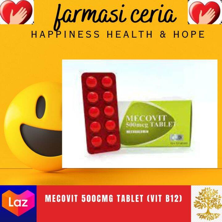 (NERVE) MECOVIT 500MCG TABLET 100 TABLETS [NEW EXPIRY] #NERVE | Lazada