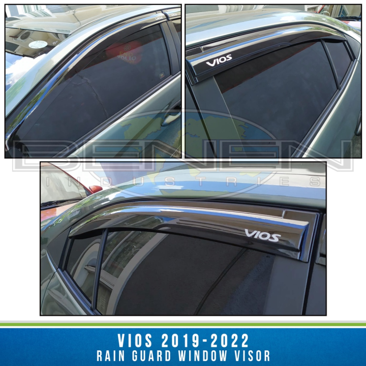 Toyota Vios Rain Visor 2018-2019 Model/3nd Generation/Yaris XP150/Rain ...