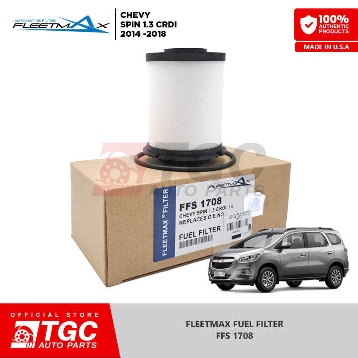 Fleetmax Fuel Filter / Fuel Cleaner CHEVY SPIN 1.3 CRDi 2014 -2018 FFS ...