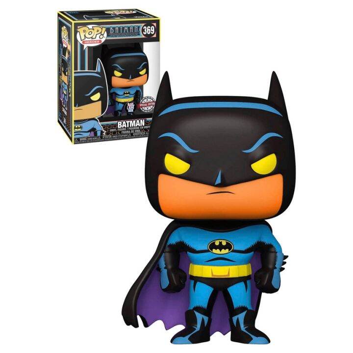 FUNKO POP 369 DC Batman (แสงสีดำ) รูปไวนิลของเล่นสำหรับเด็ก | Lazada.co.th