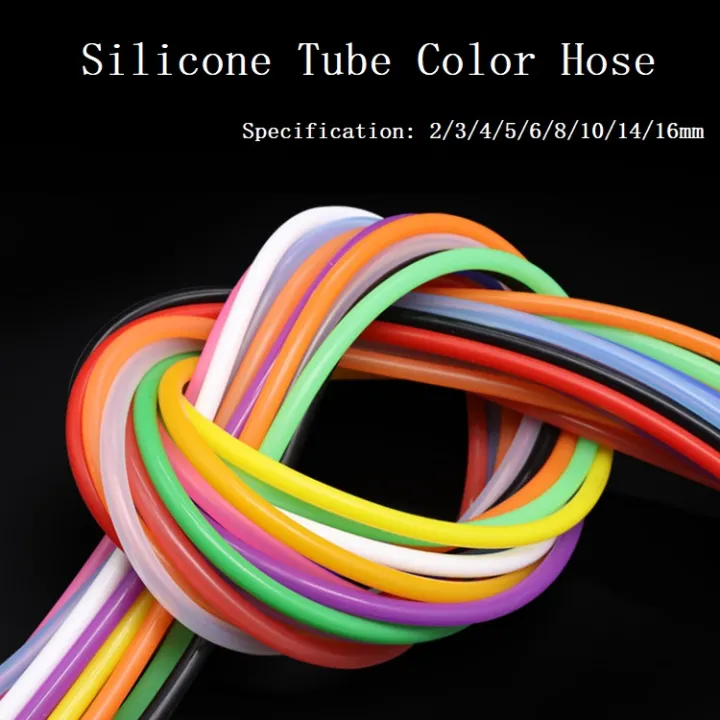 3X5mm ท่อซิลิโคนสีท่ออุณหภูมิสูงท่อน้ำเกรดอาหารหลอดเชื่อม Pipe-5Meters ...