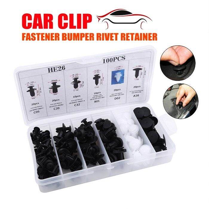 Car Body Retainer Auto Fasteners Plastic Clips Push Pin Rivet ...