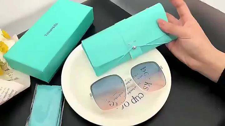 （HOT) ขายส่งแว่นกันแดด Tiffe แว่นตาคริสตัลรูปหลายเหลี่ยมแว่นกันแดด ...