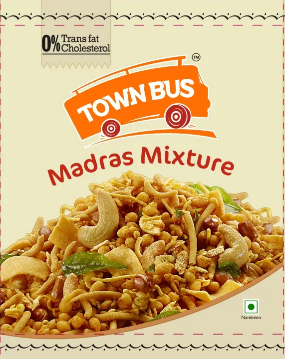 Town Bus Snacks Madras Mixture - 150g | Lazada
