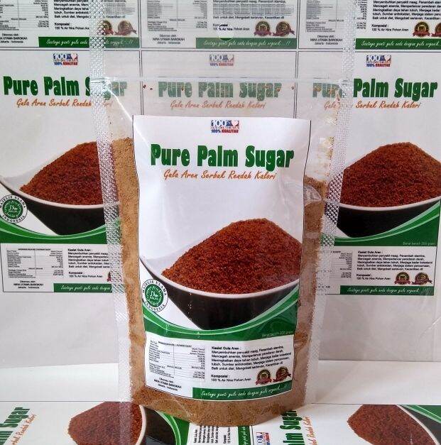 Gula Aren Bubuk Murni / Pure Palm Sugar 200gr Gula Semut Premium ...
