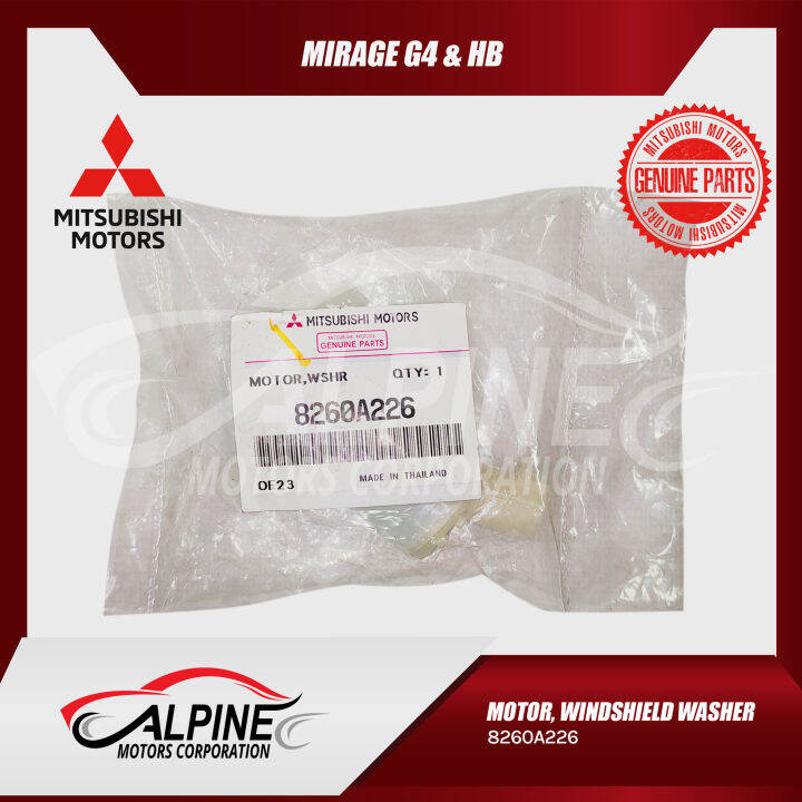 Mitsubishi Genuine Parts: (Preorder) MOTOR,WINDSHIELD WASHER FOR MIRAGE ...