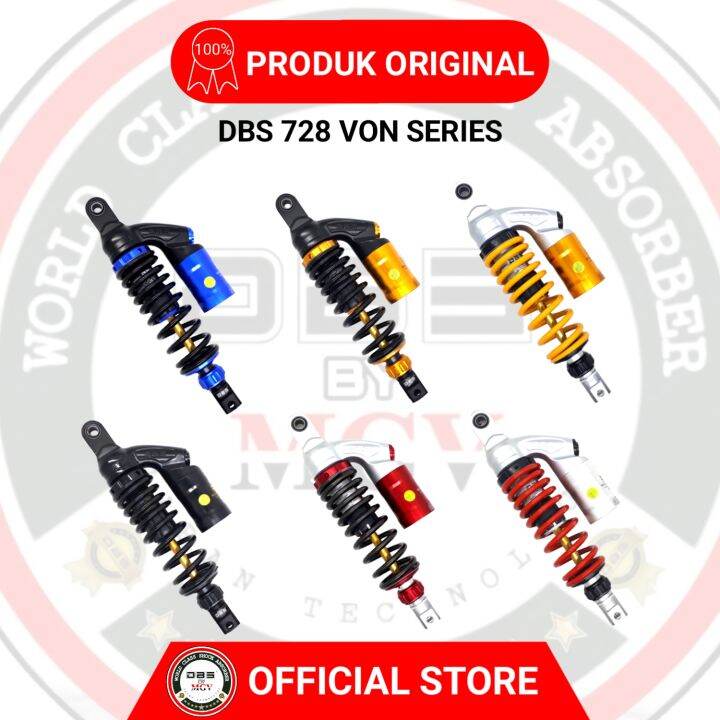Shock Tabung DBS 728 VON SERIES GENIO BEAT VARIO SCOOPY MIO J GT M3 FINO XEON SOUL GT125 FAZZIO ...