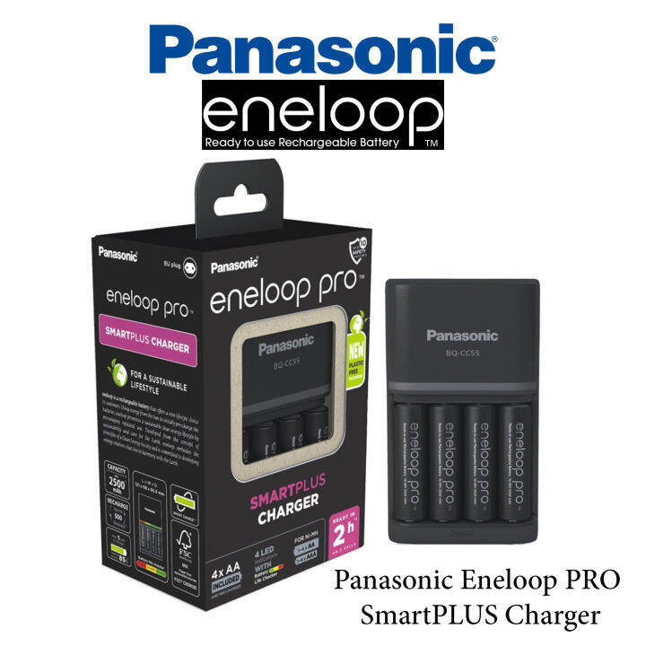 Panasonic Eneloop PRO / Eneloop SmartPLUS & Quick Charger Kit | Lazada ...