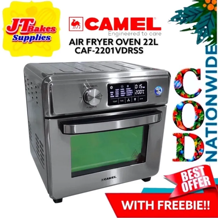 Camel Digital Air Fryer Oven 22 Liters Stainless Steel Interior and ...