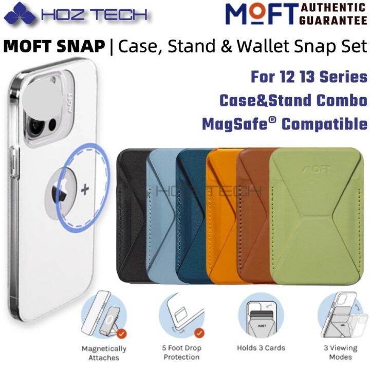 MOFT เคสขาตั้งและชุดสแน็ปกระเป๋าสตางค์,เคสโทรศัพท์เสริม MagSafe มีสไตล์เหมาะสำหรับ iPhone 13 Pro ...