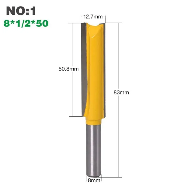 8*1/2*76 Shank Carbide Extra Long Straight Router Bit Woodworking ...