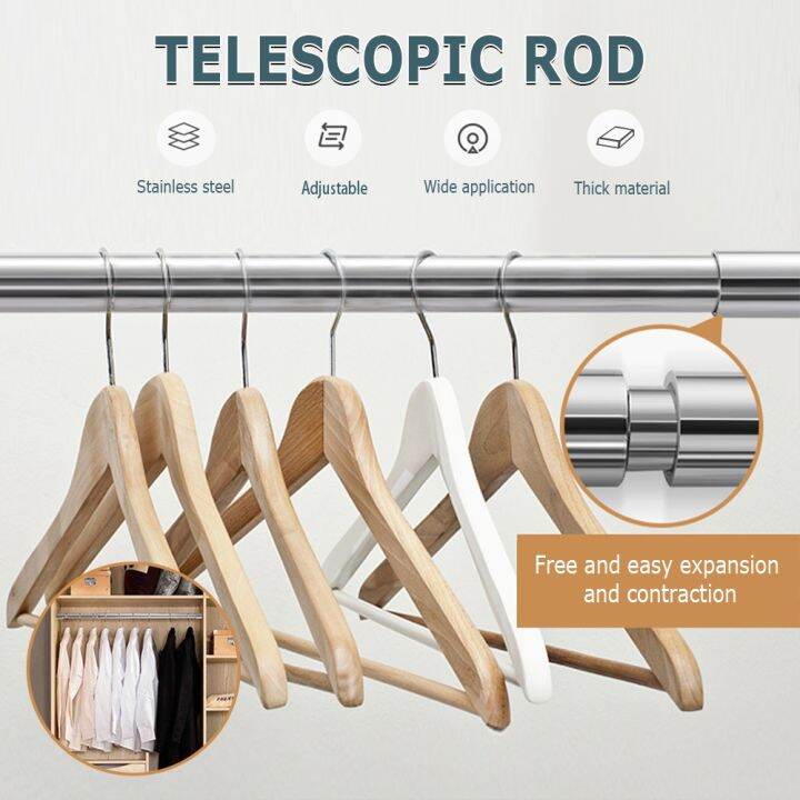 Stainless Steel Telescopic Rod Cabinet Rod Clothes Rod Wardrobe Rod ...
