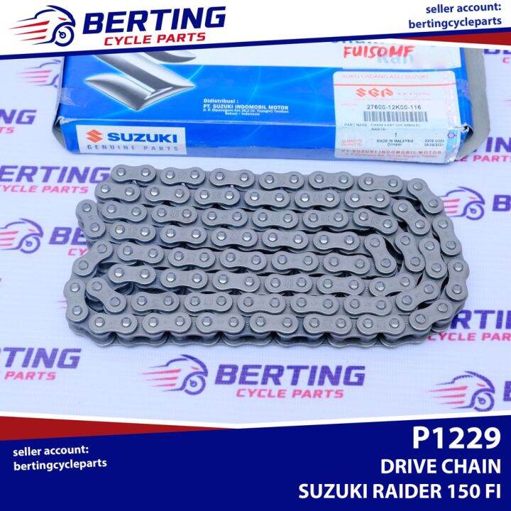SGP DRIVE CHAIN Suzuki Raider 150 FI 428H Oring Type 116L Genuine 27600 ...