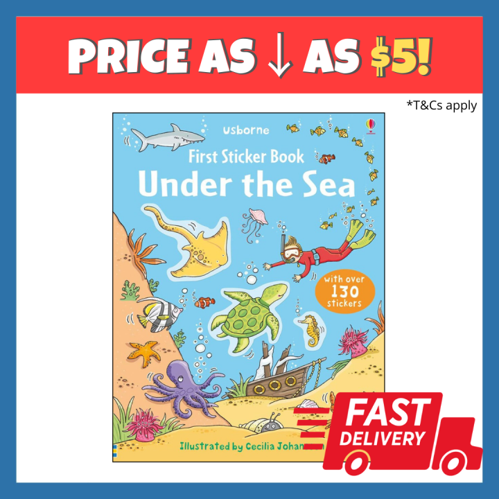 [PRE-ORDER] (Under the Sea) Usborne First Sticker Book Kids Sticker ...