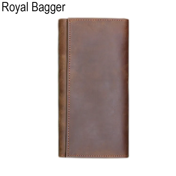 Royal Bagger Long Wallet Purse For Men Genuine Cow Leather Fashion ...