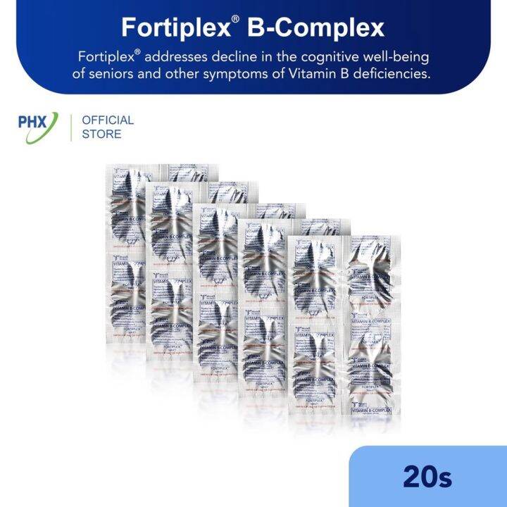 Fortiplex Vitamin B1 B6 B12 B2 B3 300mg/100mg/250mcg/30mg/25mg 20 ...