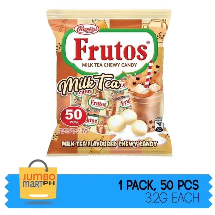 FRUTOS MILK TEA CHEWY CANDY / 50 PCS (1 PACK) | Lazada PH