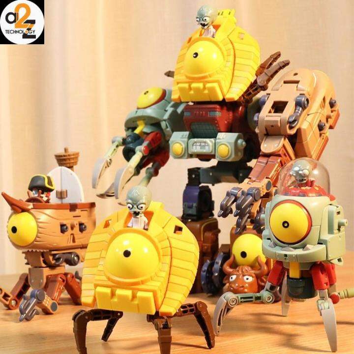 New deformed zombie boss robot doll plant vs zombie puzzle toy PVC ...