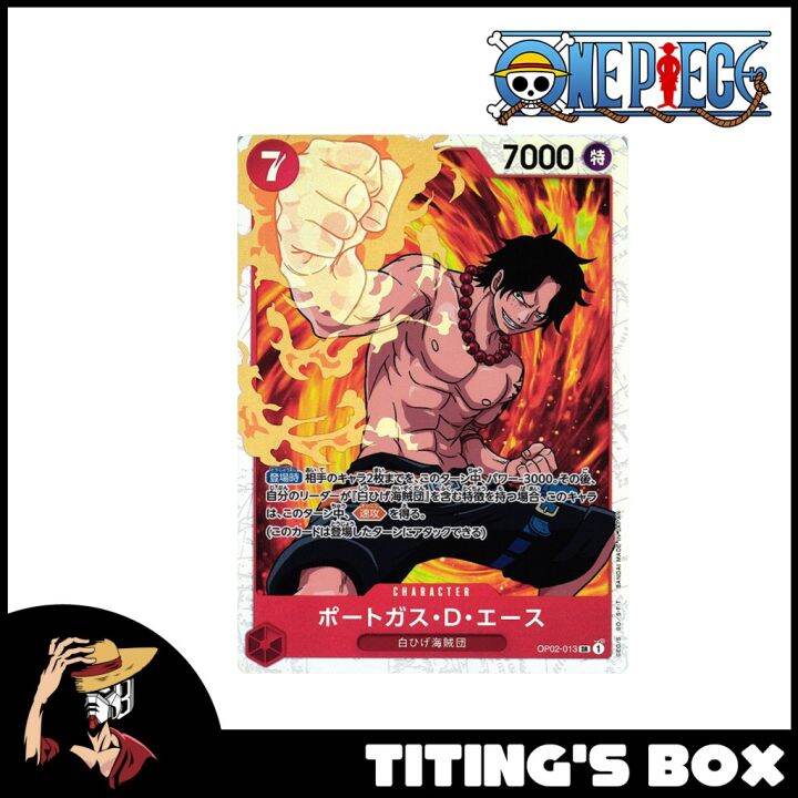 [JP] One Piece TCG Portgas D. Ace OP02-013 SR | Lazada PH
