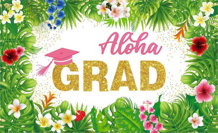 Aloha Graduation Party Photography Backdrop 2023 Summer Hawaiian Luau ...