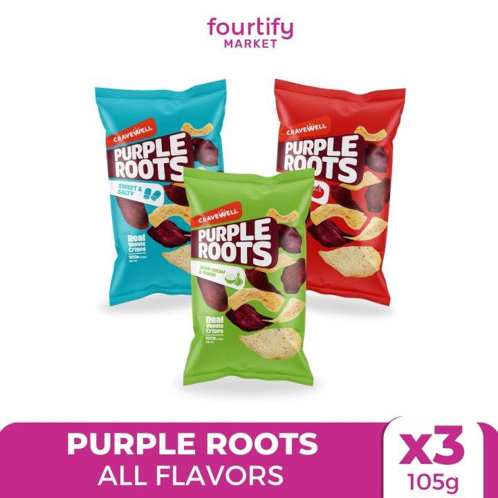 Cravewell Purple Roots All Flavors in Triple Treat Bundle - Pack of 3 ...