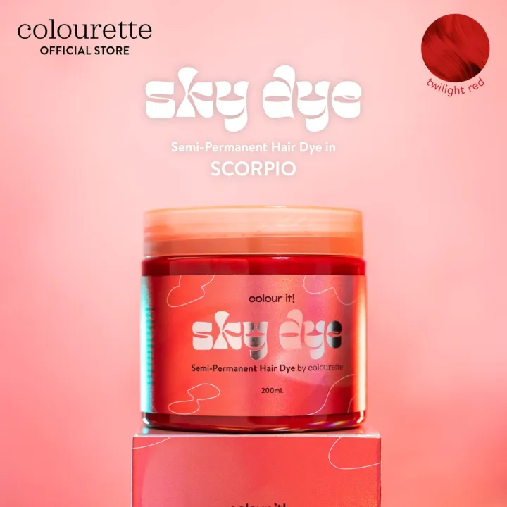 Factory direct sales Colourette Sky Dye in Scorpio Red, Semi-Permanent ...