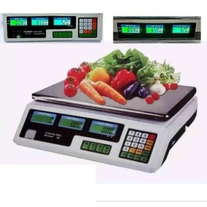Timbangan Double Display / Timbangan Buah Digital Dengan Harga / Skala ...