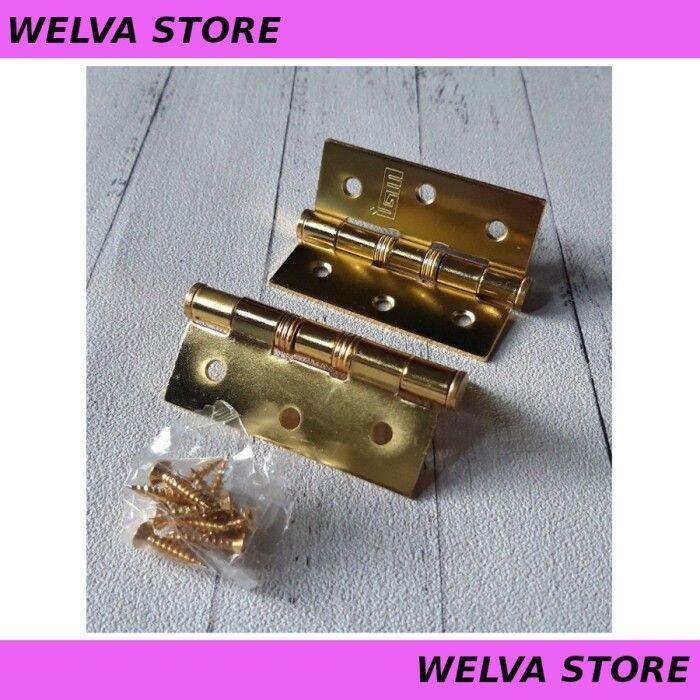 Engsel Pintu Besi Emas Ukuran 3 Inch Super | Lazada Indonesia