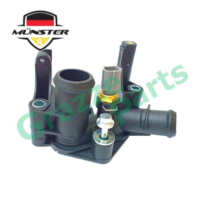 Münster Coolant Thermostat with Housing And Sensor Assembly 7M5G-8K556 ...