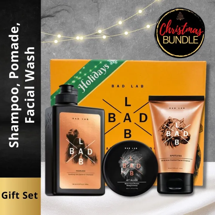 Bad Lab Holiday Gift Set ( Fearless Anti-Dandruff Shampoo 200ml ...