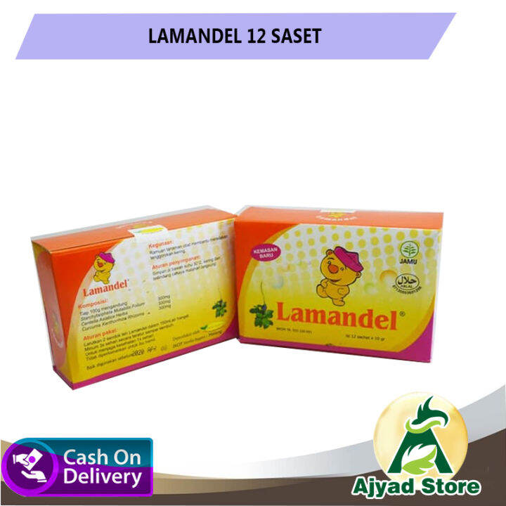 Lamandel Herbal Untuk Amandel Isi 12 sachet @10gr original | Lazada ...