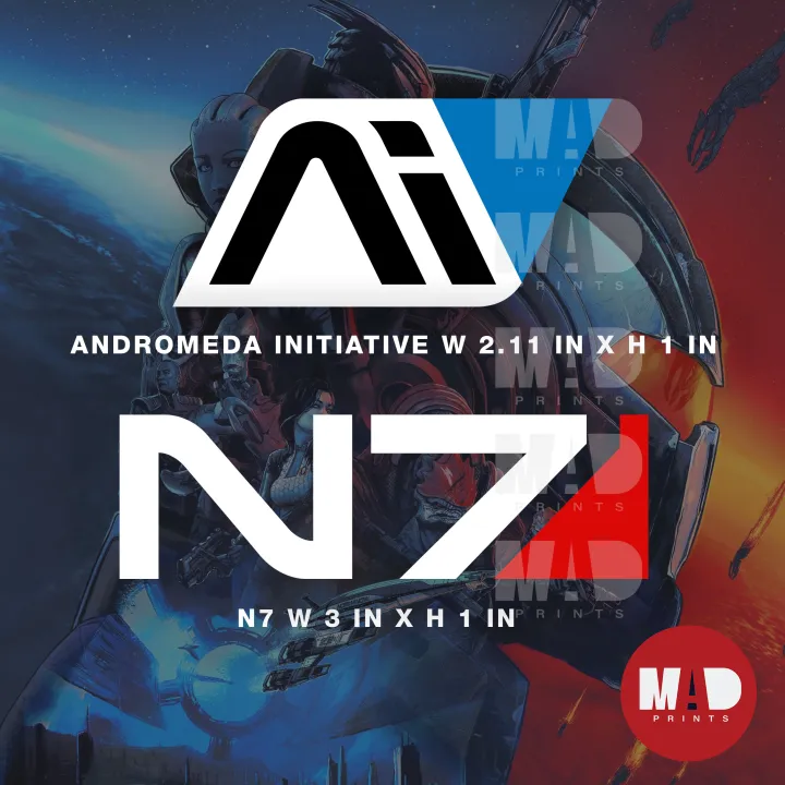 Mass Effect - N7 and Ai Sticker Decal | Lazada PH