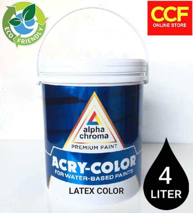 Alpha Chroma Acry Color Latex Color or Matte Paint 4 Liters ( for ...