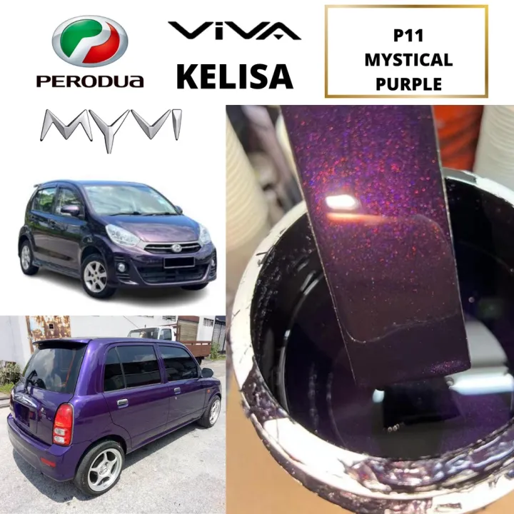 PERODUA VIVA KELISA MYVI - P11 MYSTICAL PURPLE - 2K Paint / Cat Bancuh ...