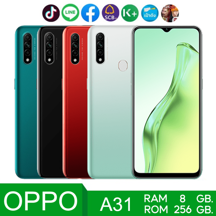 *ส่งฟรี* oppo A31 แรม 8 รอม 256 （ติดฟิลม์กระจกให้ฟรี）หน้าจอHd 6.5 นิ้ว ...