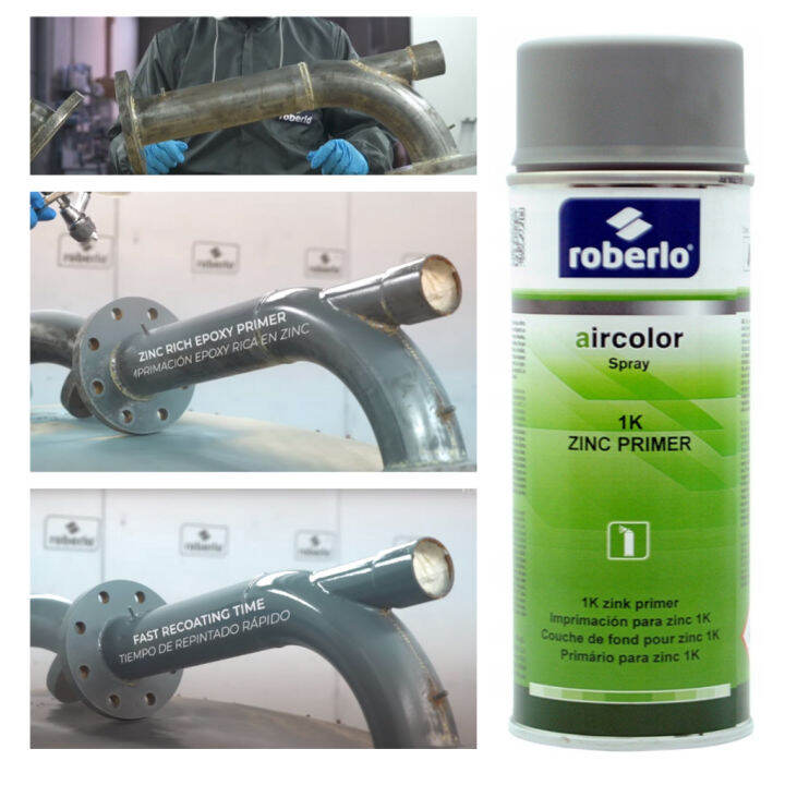 ROBERLO Aircolor Spray Zinc Primer/ UPOL Acid 8 1K acid Etch Primer | Lazada